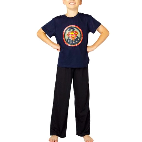 DC Comics | Pajamas | Superman Vintage Logo Boys Pajama Set | Poshmark